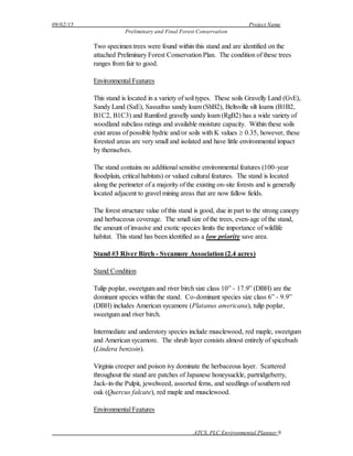 SCOTLAND HEIGHTS PRELIMINARY FOREST CONSERVATION REPORT | DOCX