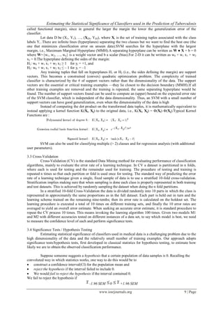 Estimating the Statistical Significance of Classifiers used in the Prediction of Tuberculosis | PDF