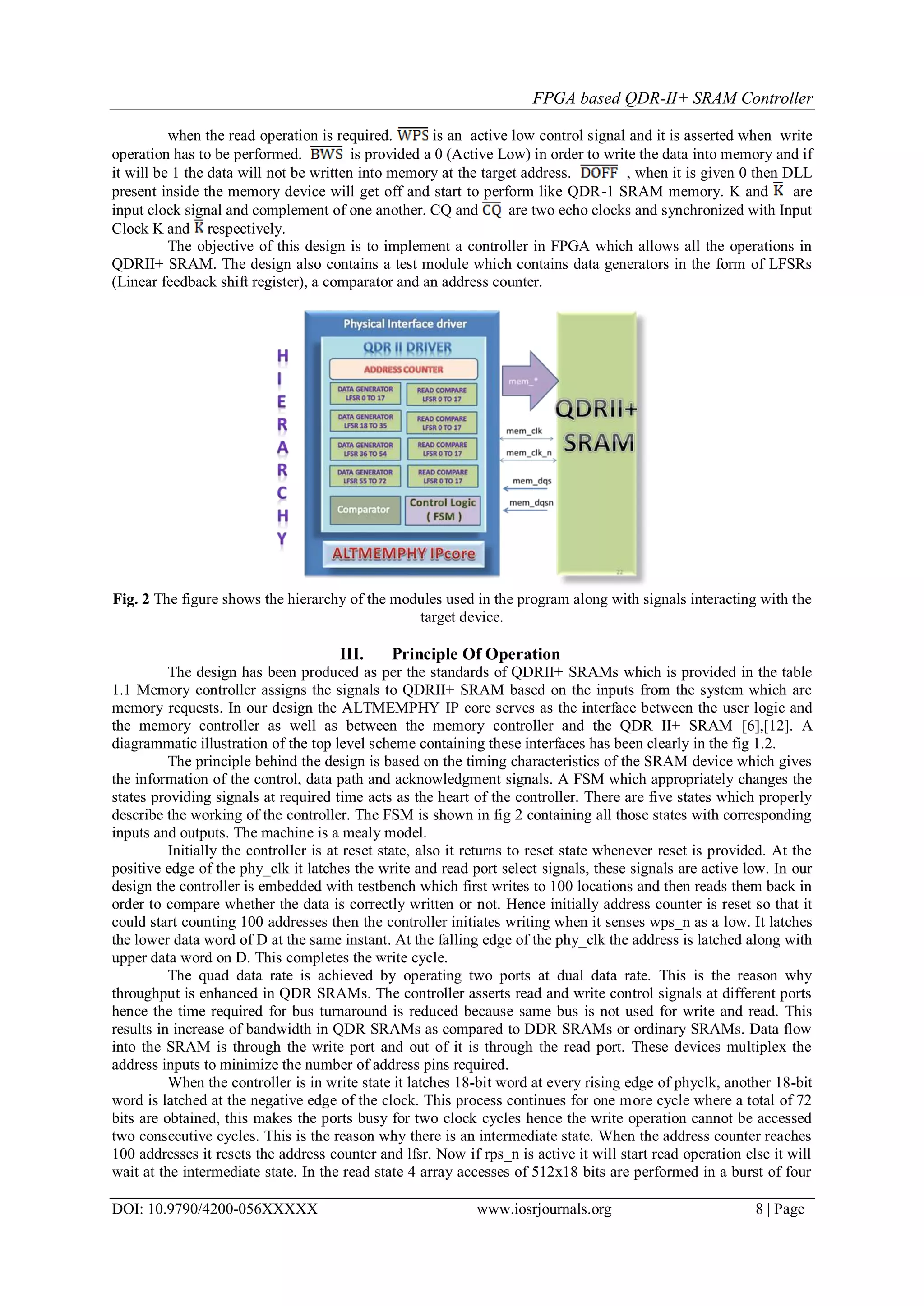 FPGA based QDR-II+ SRAM Controller | PDF