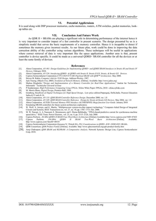 FPGA based QDR-II+ SRAM Controller | PDF