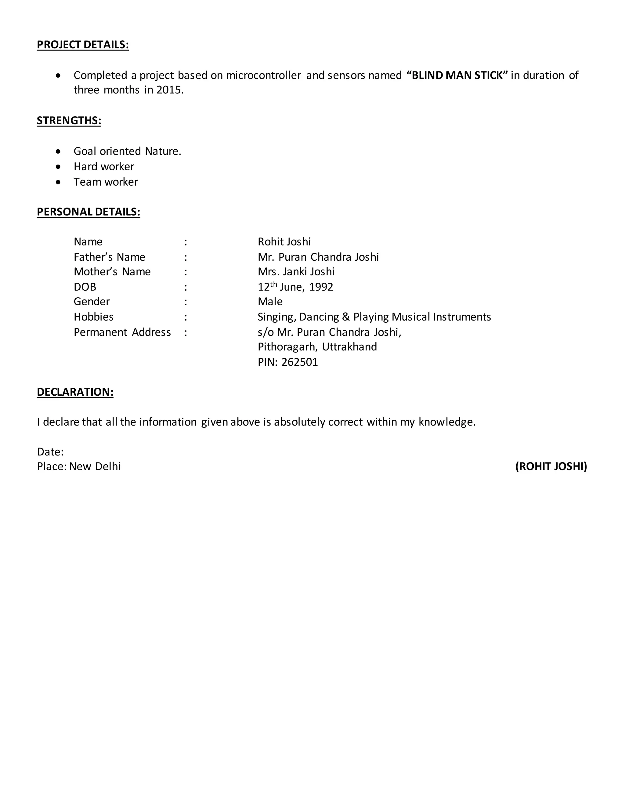 Rohit Joshi Pdf