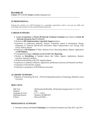 Keerthika_Profile | DOC