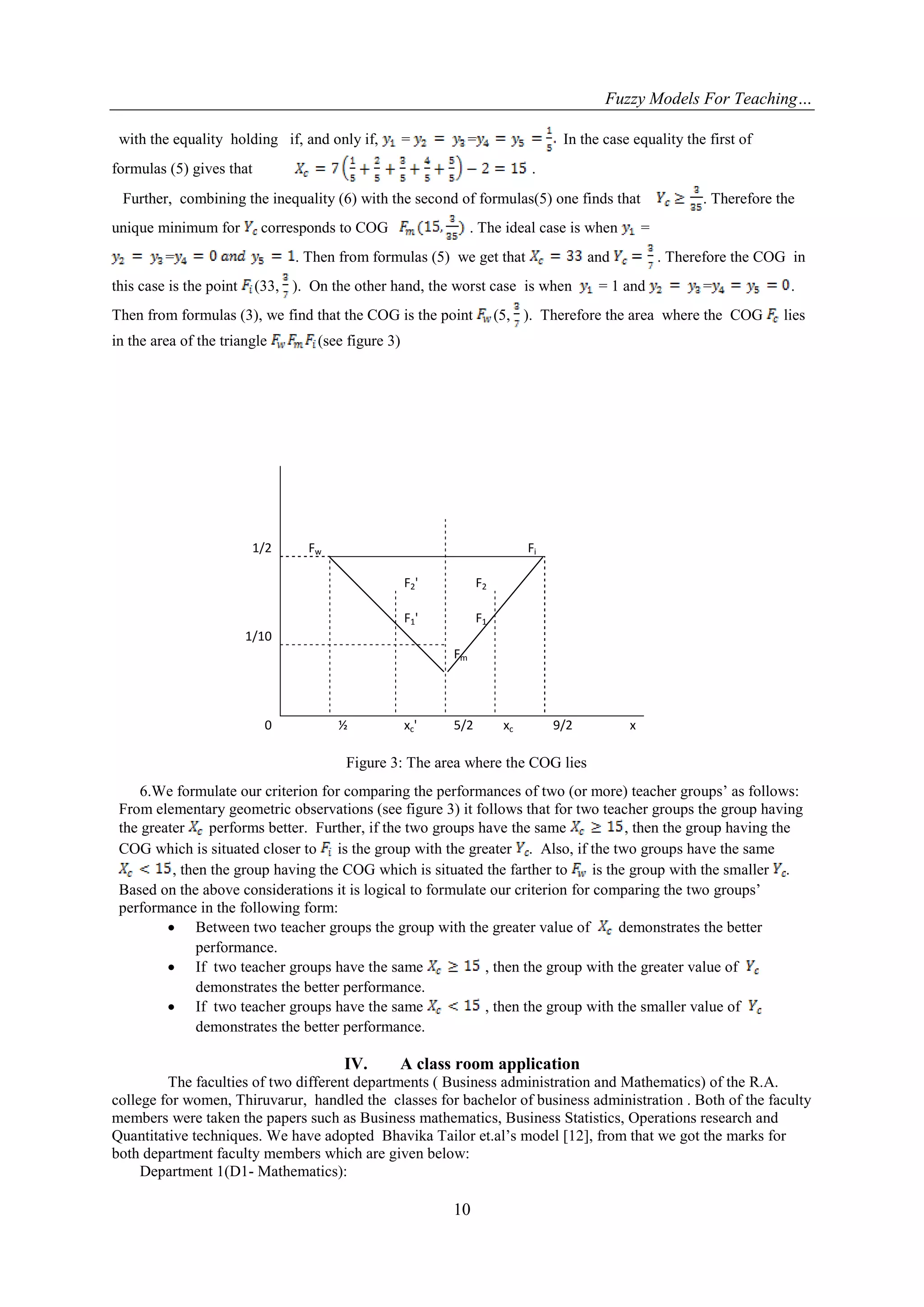 Fuzzy Models for Teaching Assessment | PDF