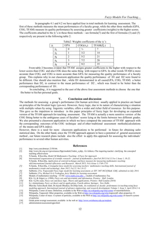 Fuzzy Models for Teaching Assessment | PDF