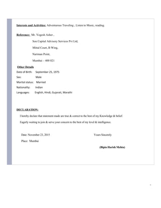 Bipin Resume | DOC