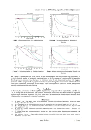 Chicken Swarm as a Multi Step Algorithm for Global Optimization | PDF | Birdwatching | Hobbies ...