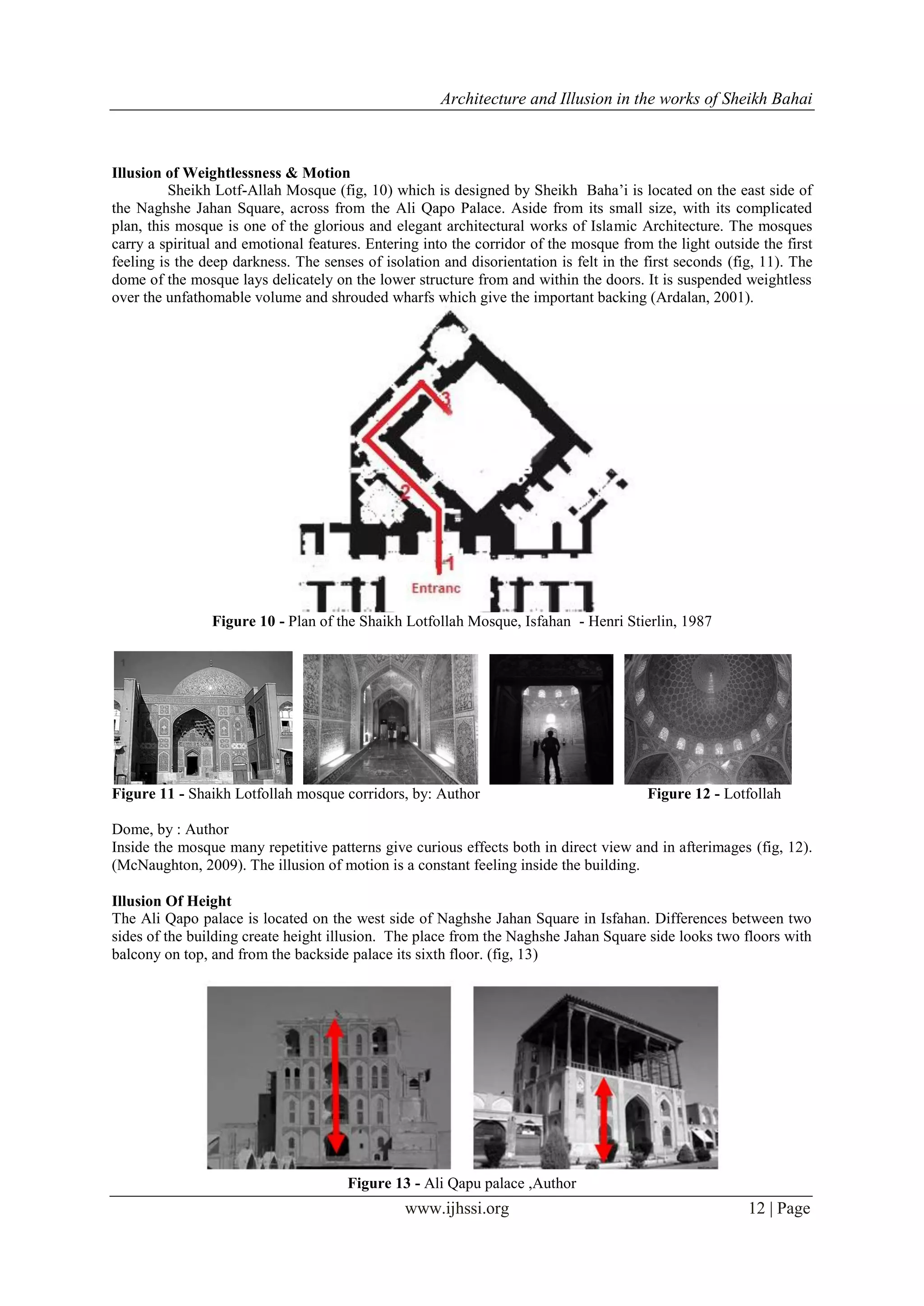 Architecture and Illusion in the works of Sheikh Bahai | PDF