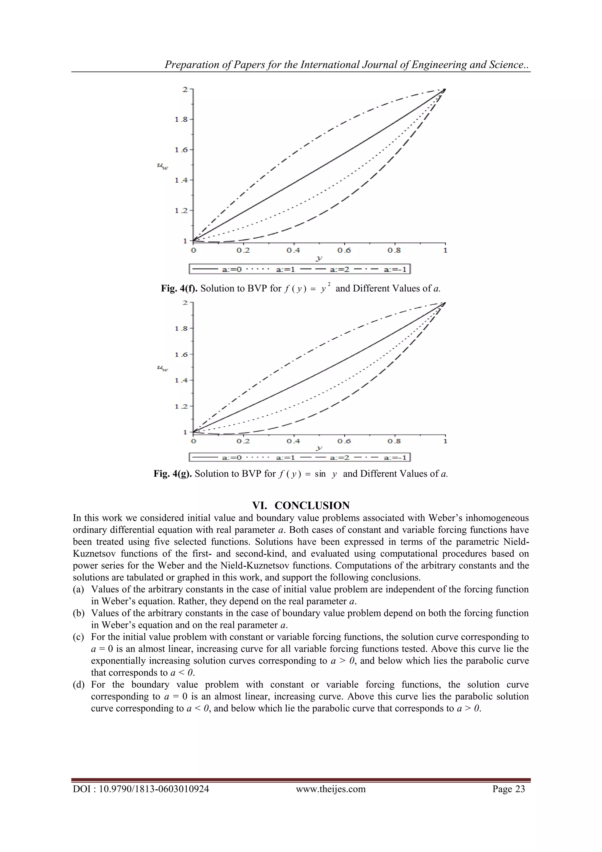 Initial and Boundary Value Problems Involving the Inhomogeneous Weber ...