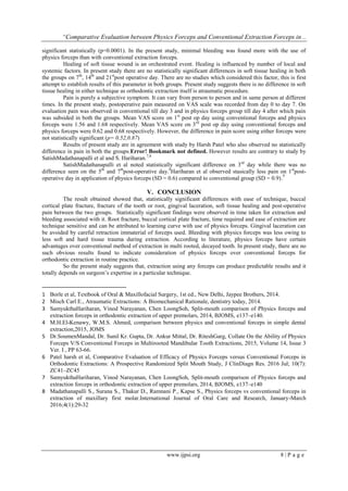 “Comparative Evaluation between Physics Forceps and Conventional ...