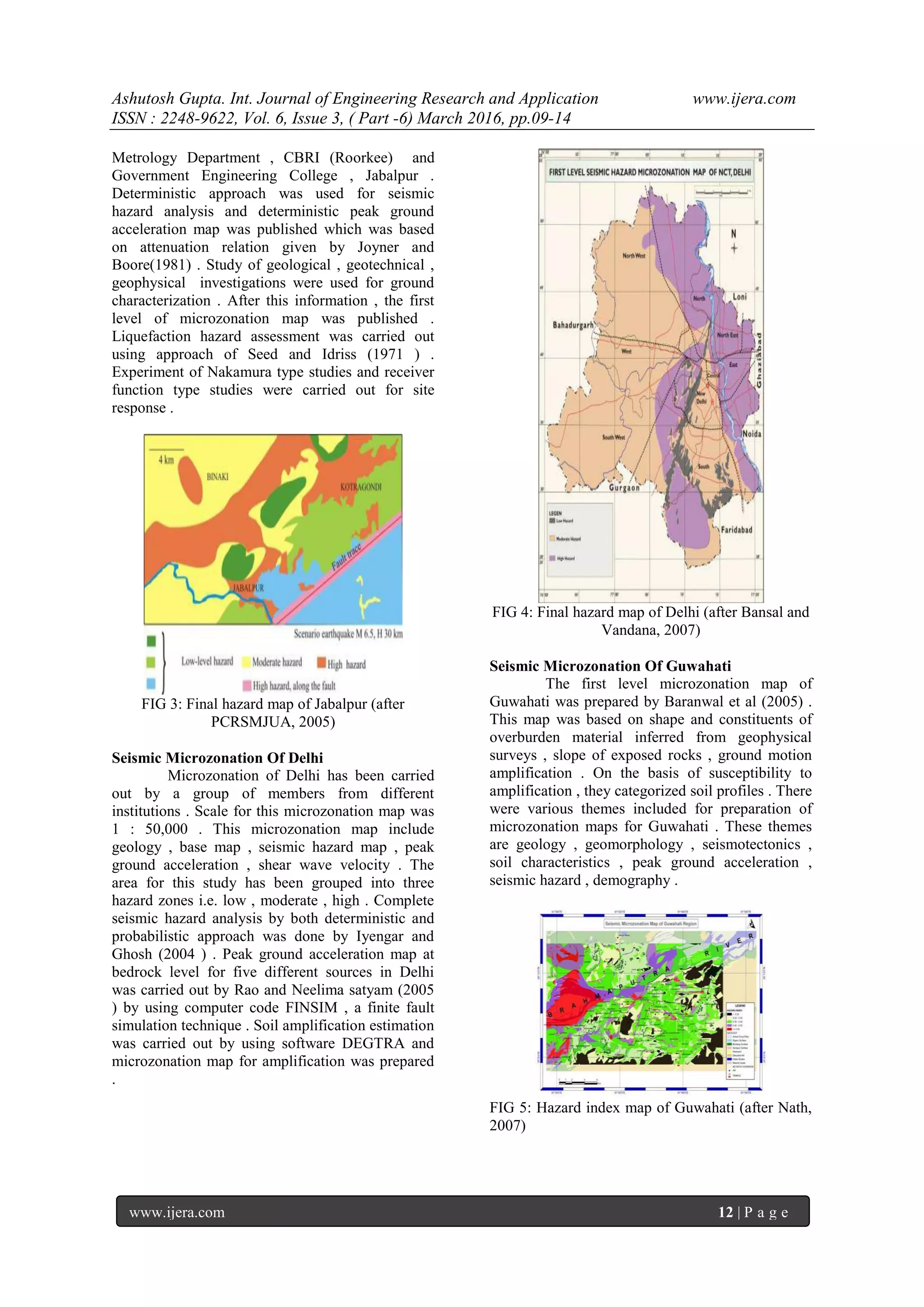 Seismic Microzonation - Principles and Methodology | PDF