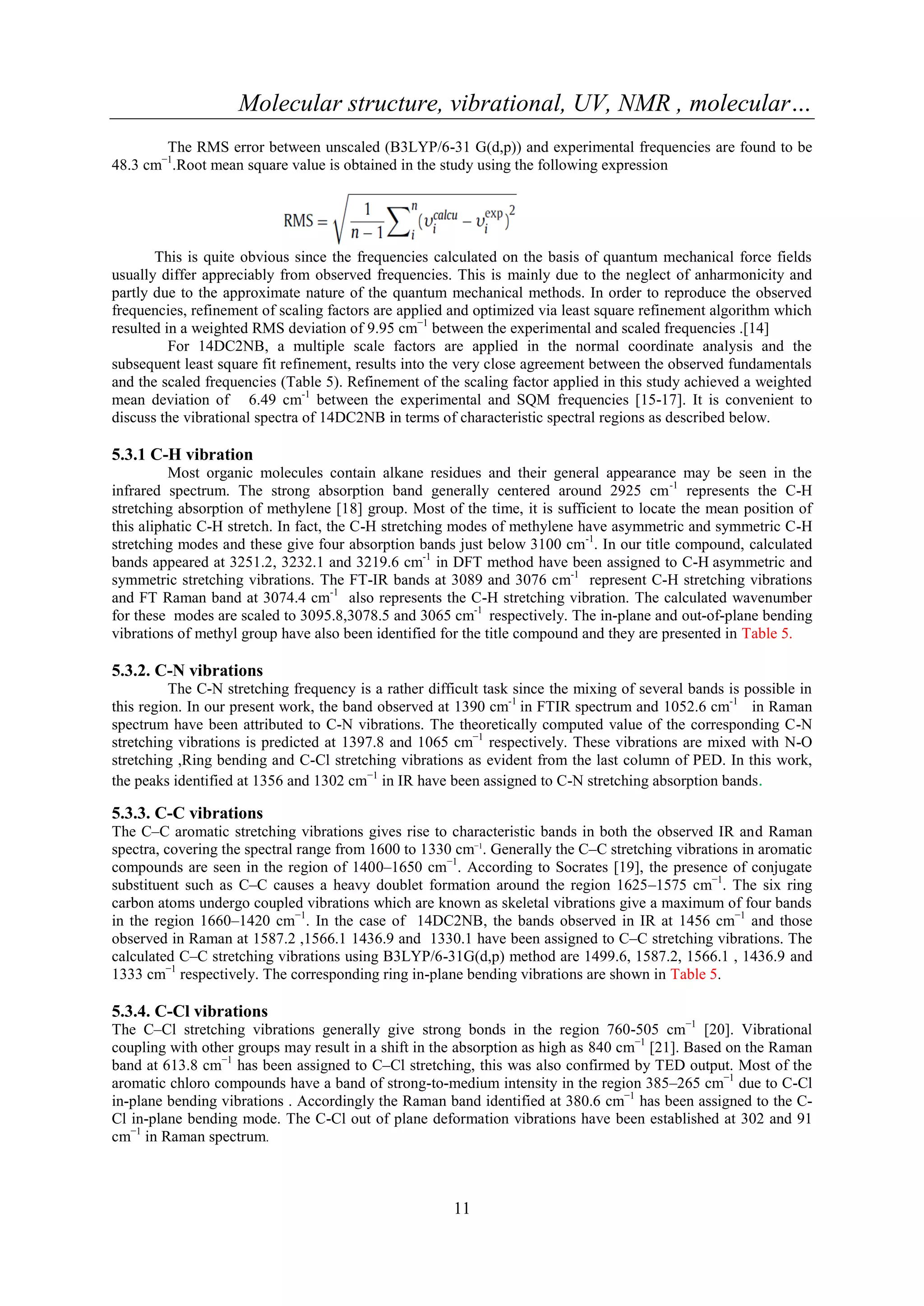 Molecular structure, vibrational, UV, NMR , molecular electrostatic surface potential and HOMO ...