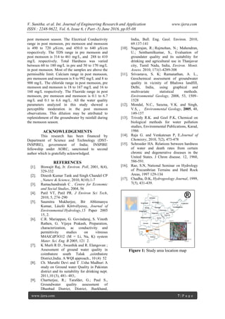 Seasonal Variation of Groundwater Quality in Parts of Y.S.R and ...