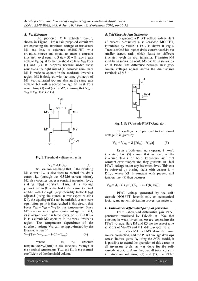 Optimization of Temperature Coefficient and Noise Analysis of MOSFET- Only Voltage Reference ...