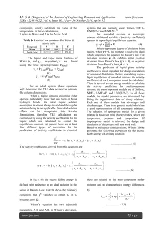 Shortcut Design Method for Multistage Binary Distillation via MS-Exce | PDF