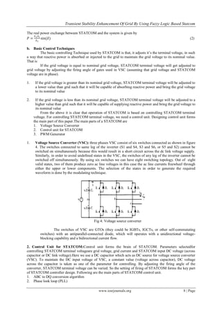 Transient Stability Enhancement of Grid by Using Fuzzy Logic Based Statcom | PDF | Internet of ...