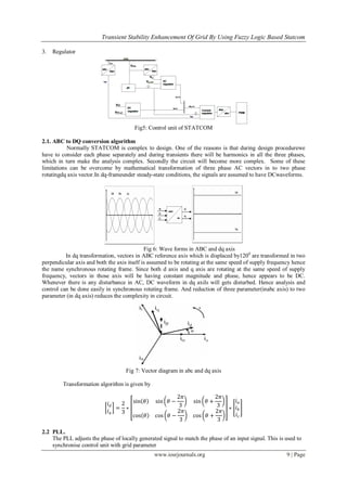 Transient Stability Enhancement of Grid by Using Fuzzy Logic Based Statcom | PDF | Internet of ...