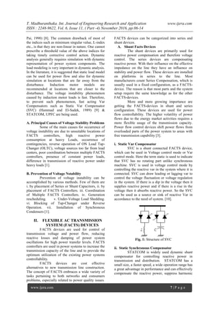 A Review on Power System Voltage Stability and Optimization Techniques | PDF