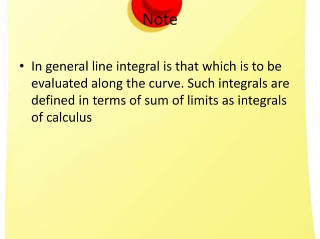 Line integeral | PPTX