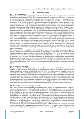 Modeling and Simulation of Wavelength-Routed optical Networks | PDF