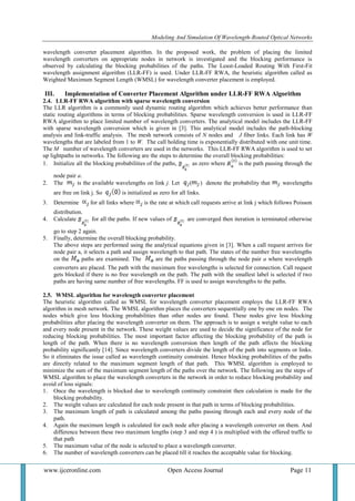 Modeling and Simulation of Wavelength-Routed optical Networks | PDF