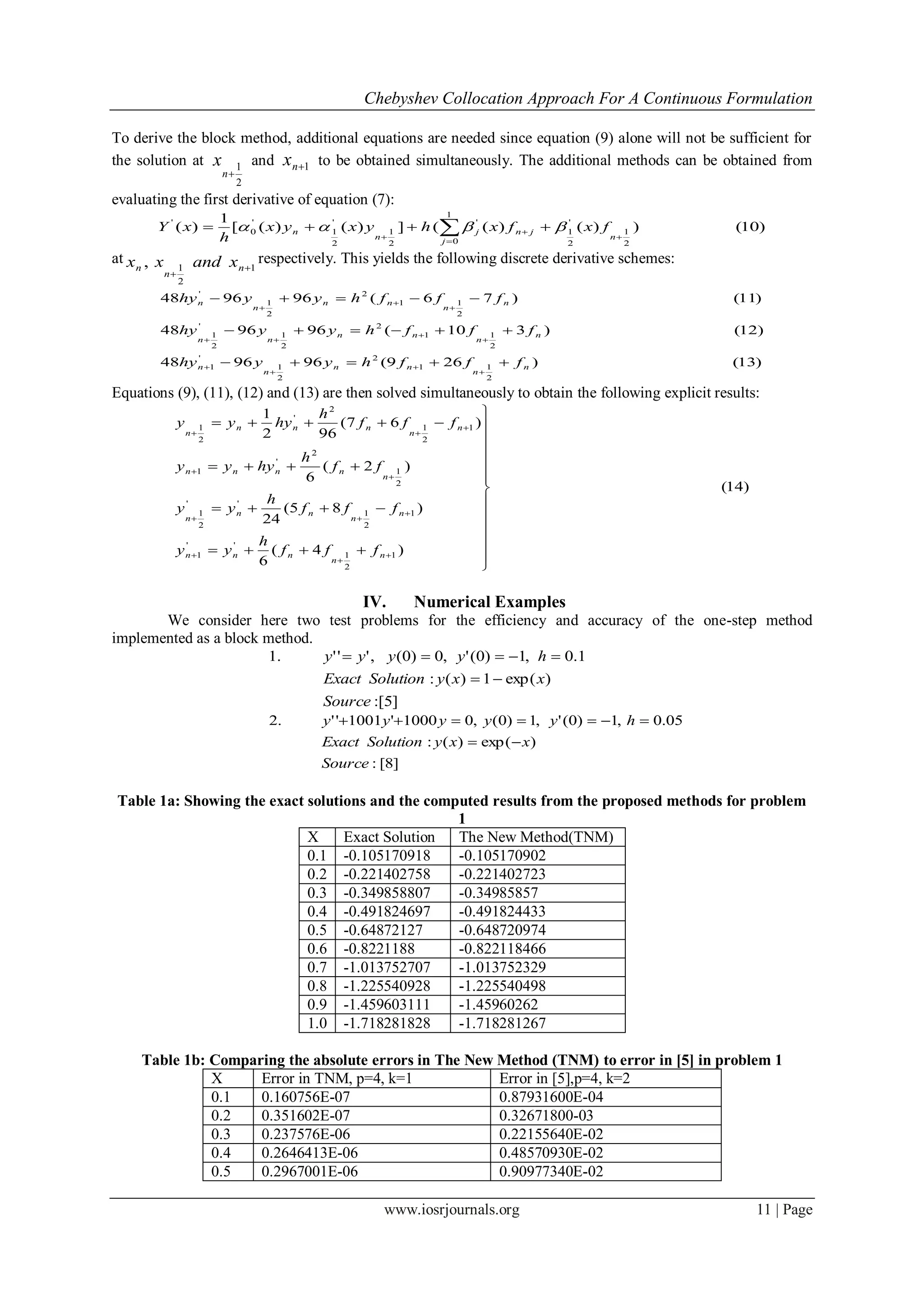 Chebyshev Collocation Approach for a Continuous Formulation of Implicit Hybrid Methods for Vips ...