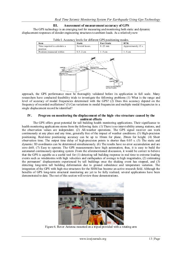 Real Time Seismic Monitoring System for Earthquake Using GPS Technolo…