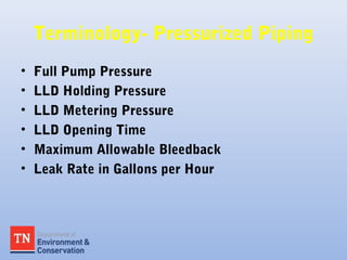 pressurized piping LLD testing chattanooga 2015 | PPT