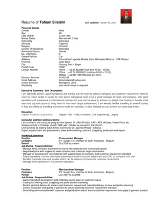 Tohom CV | PDF