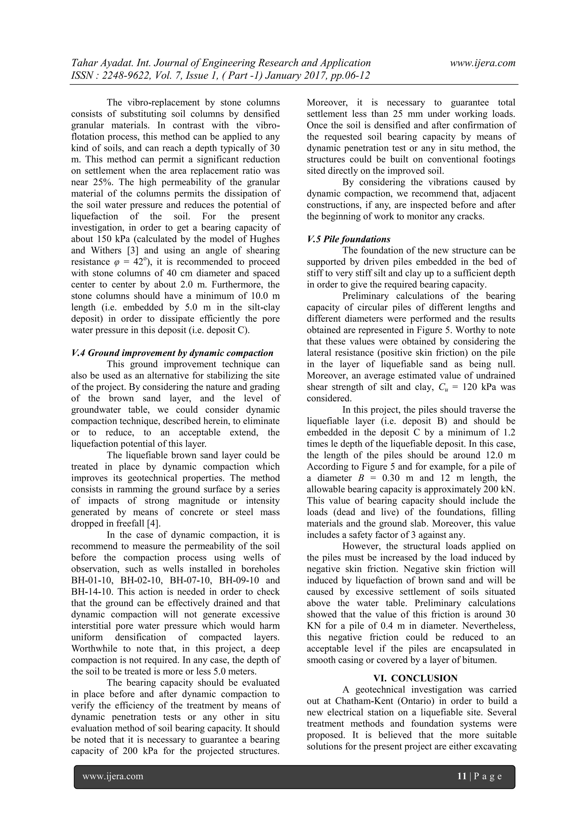 A Case Study: Foundation Design in Liquefiable Site | PDF