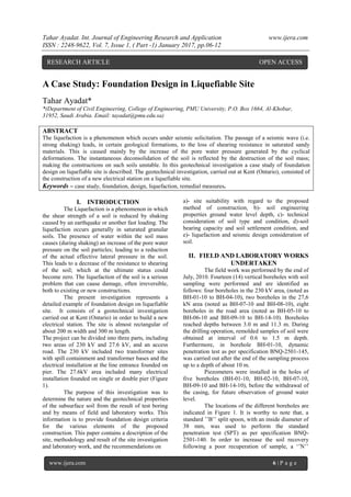 A Case Study: Foundation Design in Liquefiable Site | PDF