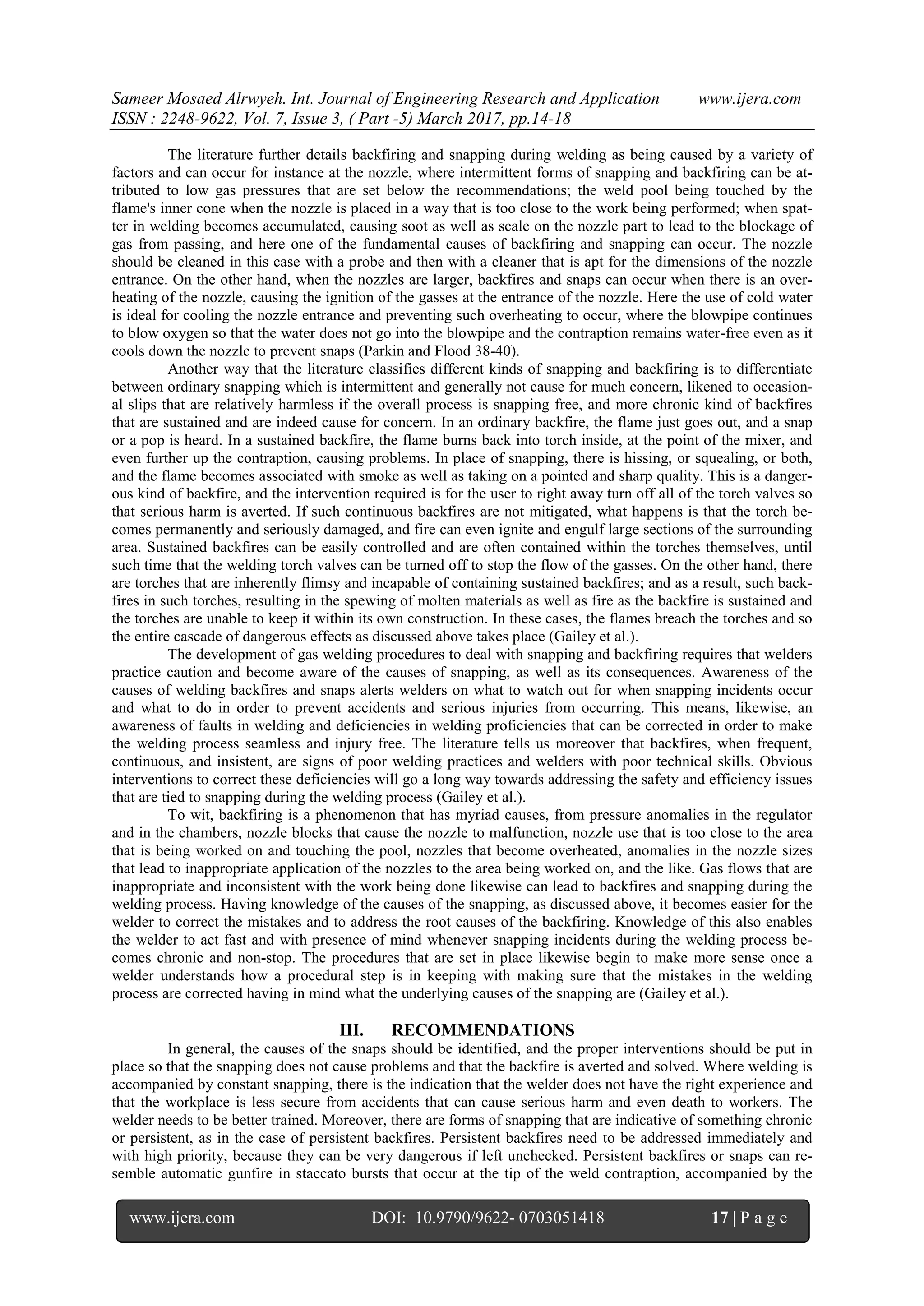 Snapping During Gas Welding | PDF