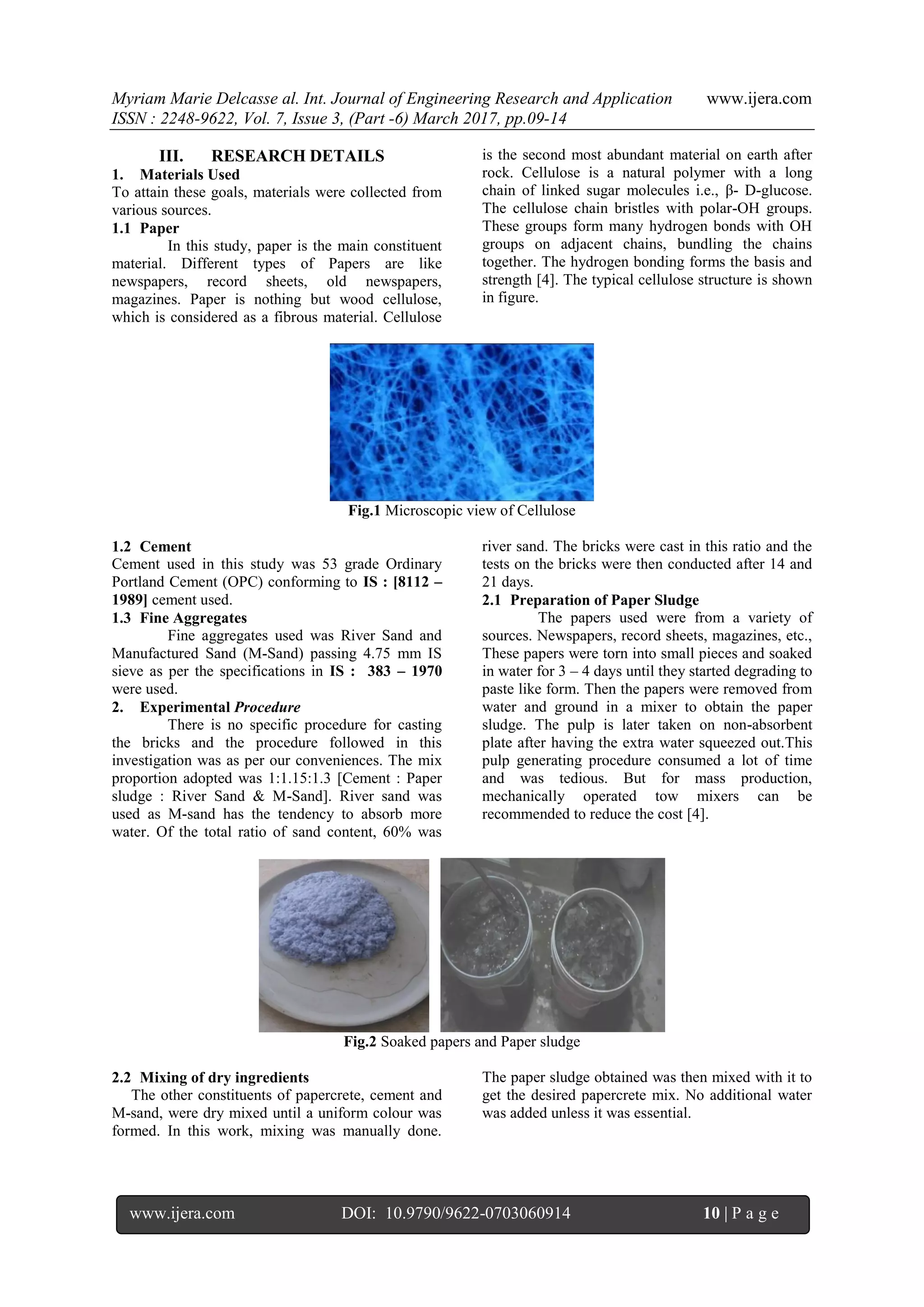 Papercrete Bricks An Alternative Sustainable Building Material | PDF