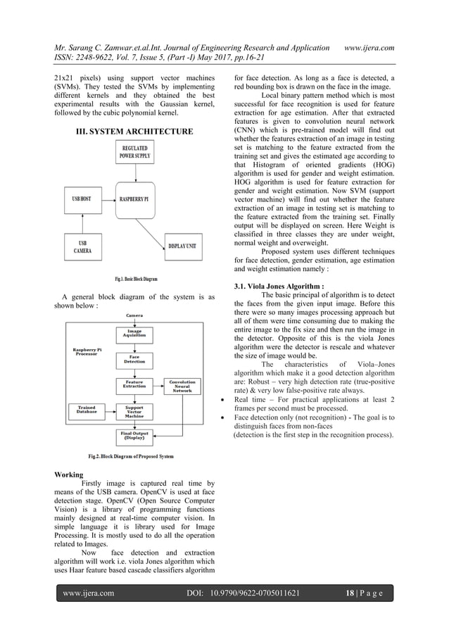 Human Face Detection and Tracking for Age Rank, Weight and Gender Estimation based on Face ...