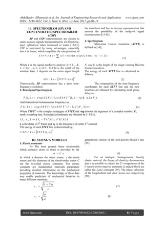 Time-Frequency Representation For Estimating Young’s Modulus And Poisson’s Ratio Of Materials | PDF