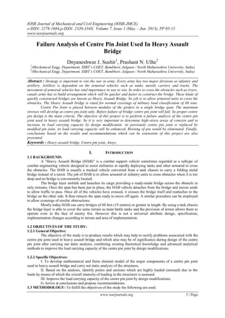 Failure Analysis of Centre Pin Joint Used In Heavy Assault Bridge | PDF