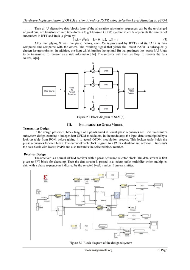 Hardware Implementation of OFDM system to reduce PAPR using Selective Level Mapping on FPGA | PDF