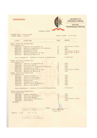 Academic Transcript | PDF