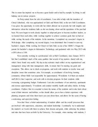 ISU Personal Statement Final | PDF