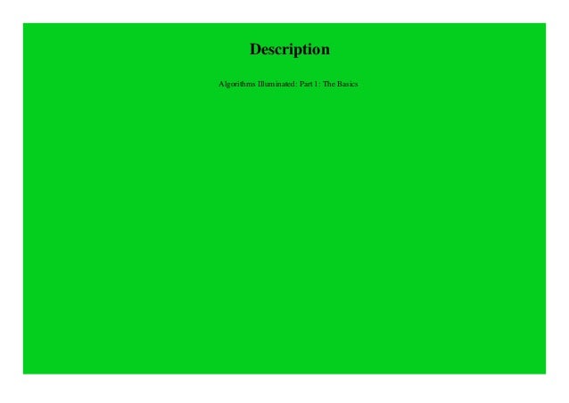 Pdf Download⚡ Algorithms Illuminated Part 1 The Basics 