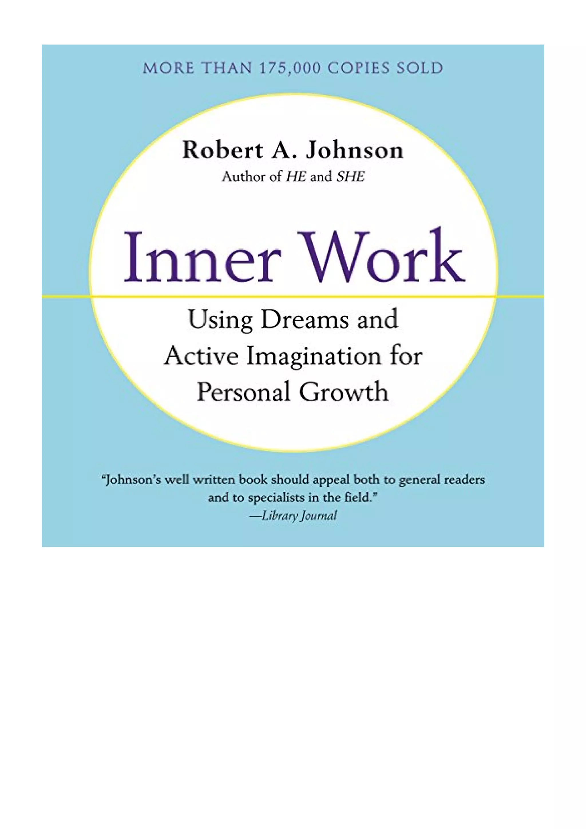 Inner Work PDF - Robert A. Johnson Using Dreams and Creative ...
