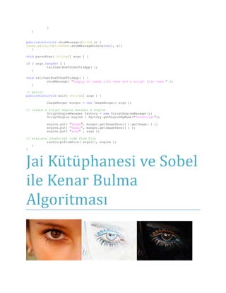 Html 5 Canvas Kullanımı ve Kenar Bulma Algoritmaları | DOCX