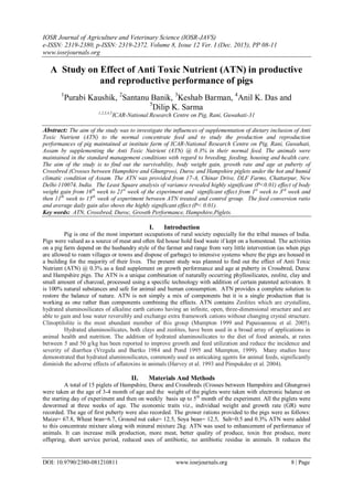 A Study on Effect of Anti Toxic Nutrient (ATN) in productive and ...