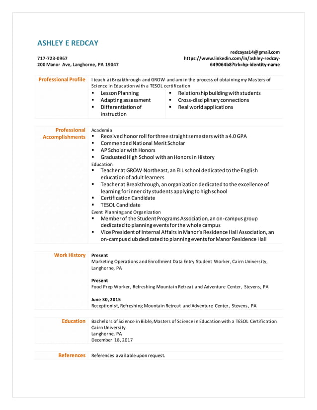 Functional resume | DOCX