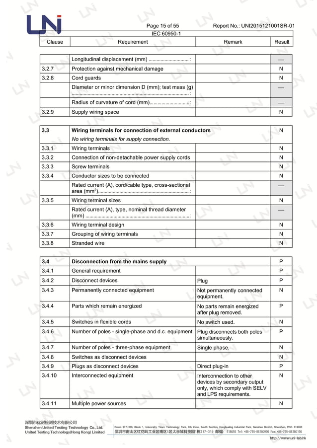 IEC 60950-1 Test Report | PDF | Physics | Science