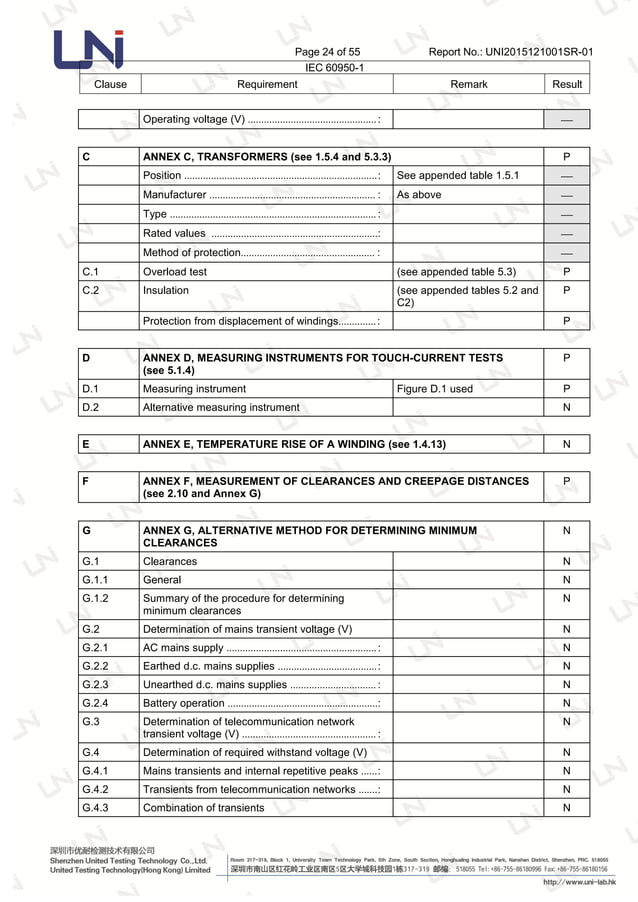 IEC 60950-1 Test Report | PDF | Physics | Science