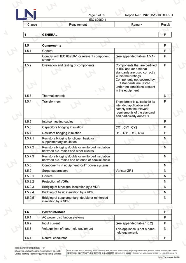 IEC 60950-1 Test Report | PDF | Physics | Science