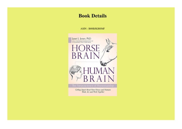 [GET]⚡BOOK Horse Brain Human Brain The Neuroscience of Horsemanship | PDF