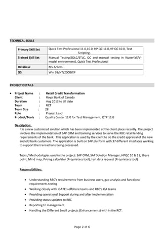 Vishal_Project Lead | PDF