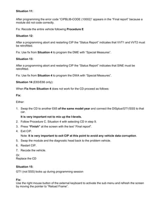 BMW E60 CIPprogramming software update progcoding | PDF