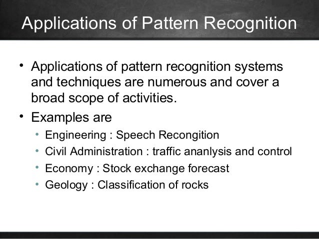 Pattern Recognition And Its Applications